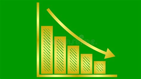 Animated Golden Arrow Recession Chart Of Economy Economic Crisis