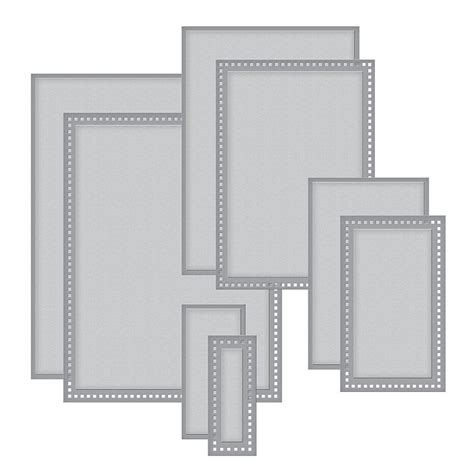 Spellbinders Venise Lace Hemstitch Rectangles Dies