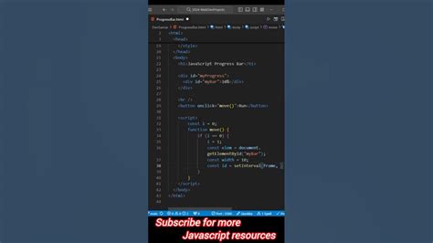 Learn How To Create Progress Bar Using Javascript Developersamarsekhar
