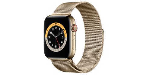 Apple Watch Series 6 Gps Cellular • Caixa Dourada De Aço Inoxidável