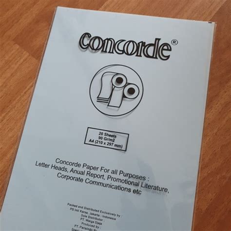 Kertas Concorde A4 90gr M2 Isi 20lembar Concorde Paper A4 20 Sheets Lazada Indonesia