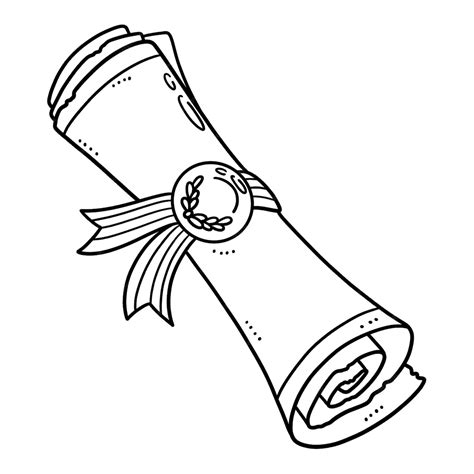 아이 들을 위한 졸업 디플로마 절연 색칠 페이지 프리미엄 벡터 아이 들을 위한 졸업 디플로마 절연 색칠 페이지 프리미엄 벡터