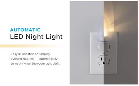 Lights By Night Plug In Led Night Light Nightlight Plug Into Wall