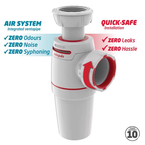 Wirquin NEO Air 80mm Universal Bottle Trap - Wirquin Manufacturing ...