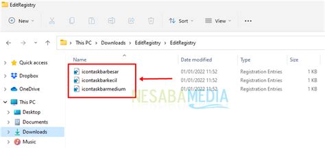 2 Cara Mengubah Ukuran Icon Pada Taskbar Windows 11