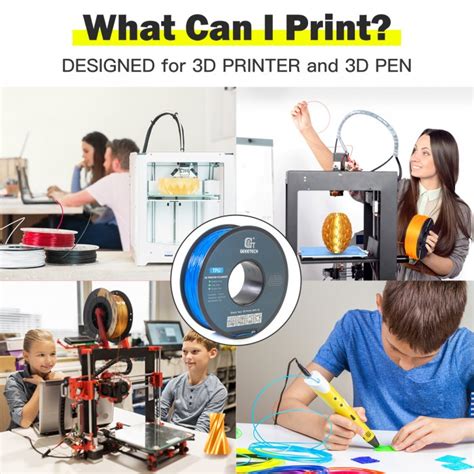 Tpu 3d Printer Filament Blue 1 75mm Geeetech