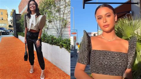 Yassi Pressmans La Looks Just Gave Us Ideas On How To Style A Terno Top