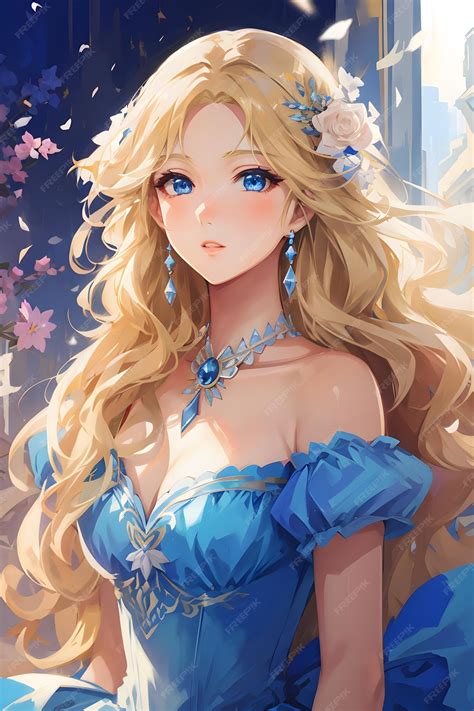 Premium Ai Image Young Beautiful Princess Anime Princess Anime Girl