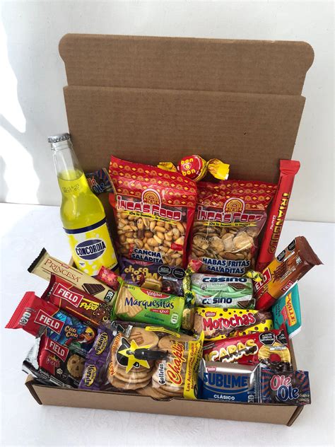 Peruvian Candy Box With Assortments Cookies Chocolates Candies Etsy