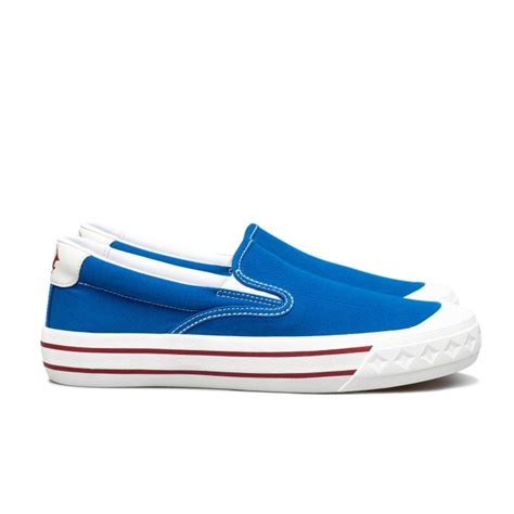 Jual Sepatu Compass Retrograde Slip On Blue Shopee Indonesia