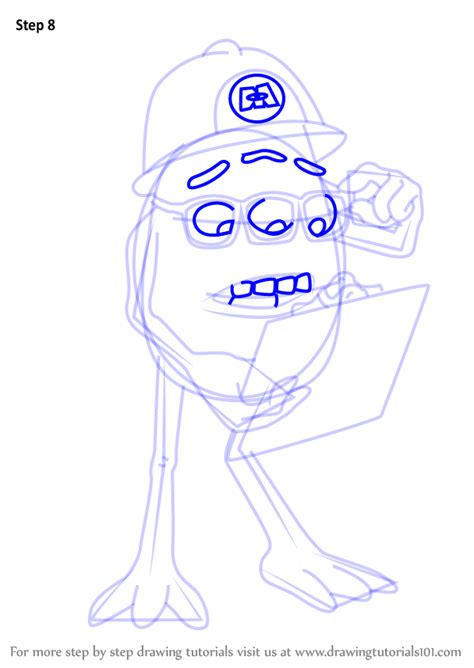 How To Draw Jeff Fungus From Monsters Inc Monsters Inc Step By Step
