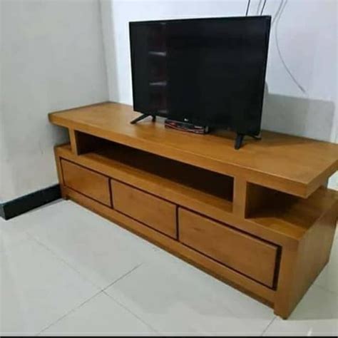 Jual Meja Tv Rak Lemari Bufet Credenza Kayu Jati Minimalis Vintage My