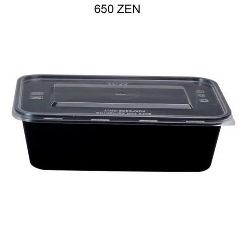 Black 650 Zen Rectangle Plastic Container At ₹ 555piece In Daman Id
