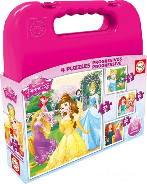 Puzzle Disney Princesses Dans Le Coffre Educa 25 20 16 12 Pi