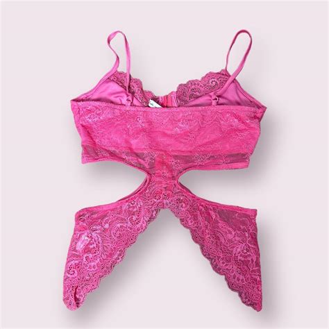 Super Cute Hot Pink Lace Corset Top From Asos Size Depop