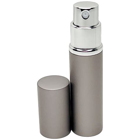 6ml 02oz Perfume Glass Spray Bottles Gray Aluminum Shell
