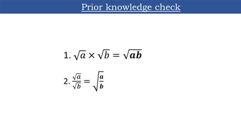 Introducing Surds And Radicals Mathematics Quizizz