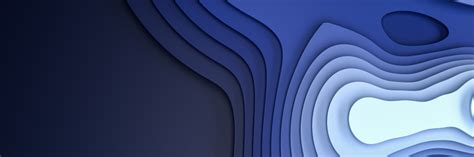 레이어드 페이퍼 컷아웃 모델입니다 파란색과 흰색의 3d 렌더링 추상적 배경입니다 배너 크기 0명에 대한 스톡 사진 및 기타 이미지 Istock