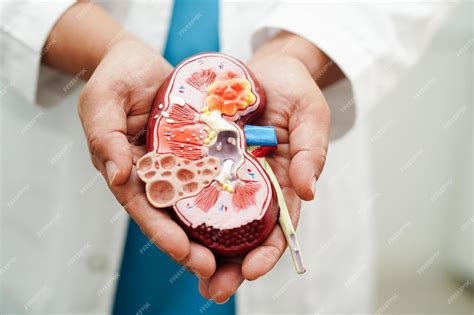 비뇨계 비뇨기과 치료를 위한 만성 신장 질환 의사 보유 모델 예상 사구체 여과율 Egfr 프리미엄 사진