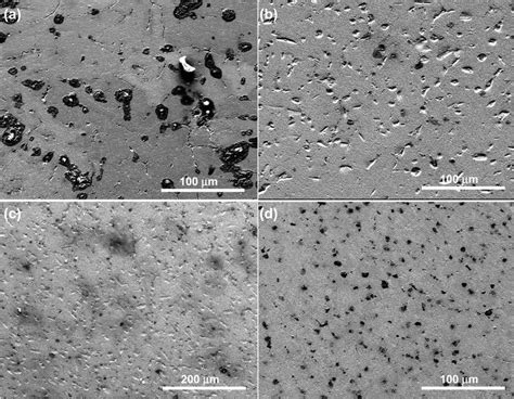 Sem Micrographs Of Alloy 4 In A As Cast B Homogenized C Rolled