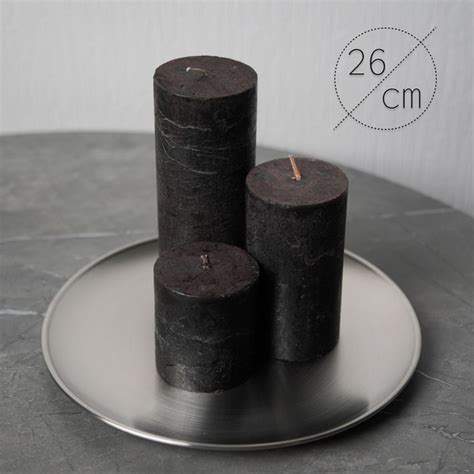 Подставка декоративная для украшений и свечей 260х260х14 мм серебристый купить по выгодной