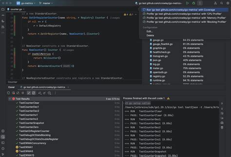 Running With Coverage Goland Documentation