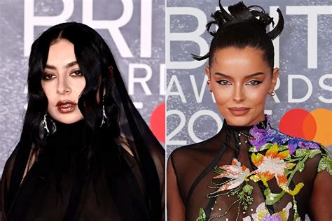 Charli Xcx And Maura Higgins Wear Naked Dresses On 2025 Brit Awards Red