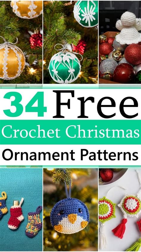 34 Free Crochet Christmas Ornament Patterns Artofit