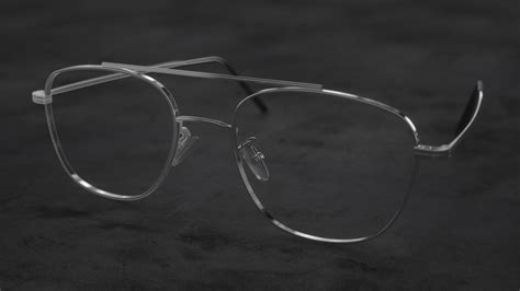 Double Bridge Glasses 3d Model Cgtrader