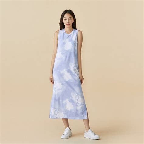 Jaju자주 민소매 타이다이 원피스 Sivillage 에스아이빌리지