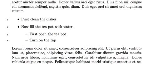Lists How Do I Add Line Numbers To Itemize Environment Tex Latex