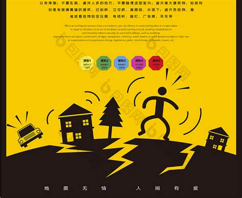 防震减灾地震小知识科普模板 包图网