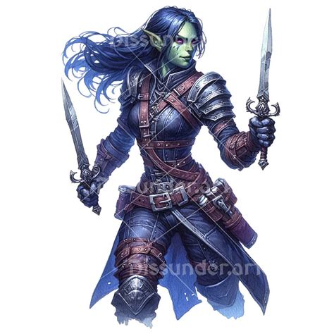 Orc Female Assassin Character Adoptable Art 6 By Dissunder On Deviantart