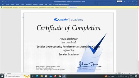 Anuja Jiddewar On Linkedin Cybersecurity Zscalercertified