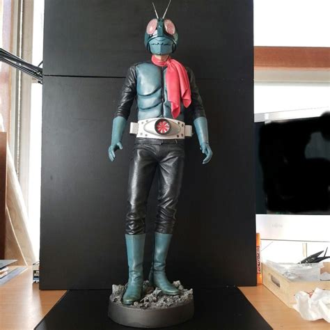 海洋堂 ガレージキット メガソフビ完成品「仮面ライダー1号」