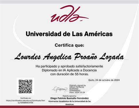 Certificado Udla