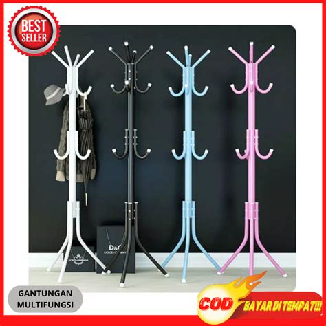 TURUN HARGA MURAHH Gantungan Baju Stand Hanger Berdiri Gantungan Topi Gantungan Serbaguna
