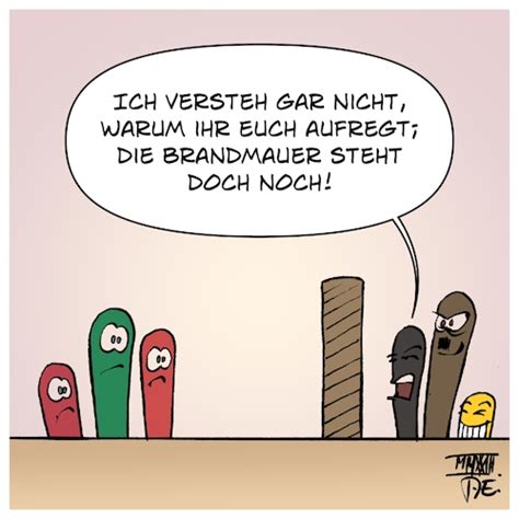 Brandmauer Von Timo Essner Politik Cartoon TOONPOOL