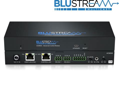 Blustream Acm500 Advanced Ip Multicast Control Module For Tcp Ip Rs 232 And Ir Control