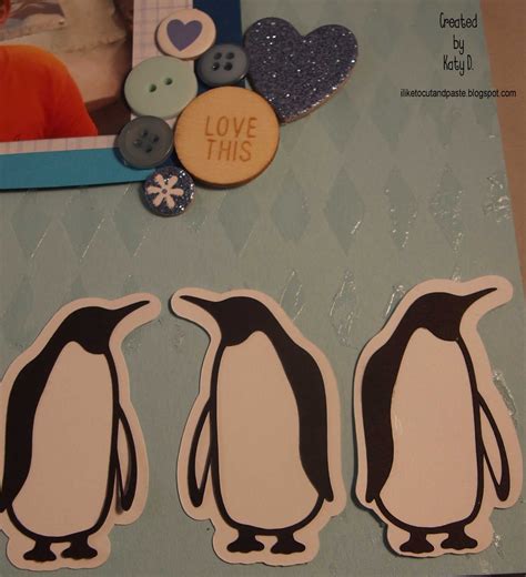 I Like To Cut And Paste Penguins Layout