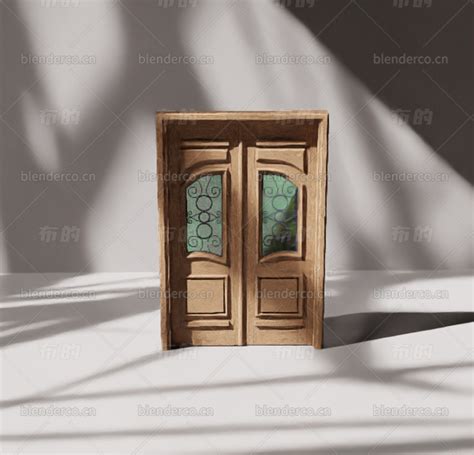 Blender木门模型8 Blender布的