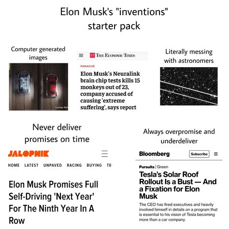 Elon Musks Inventions Starter Pack Renoughmuskspam