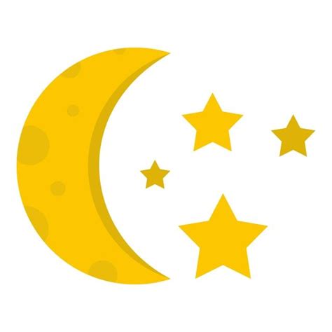 별과 달 아이콘 절연 밤하늘 달 아이콘 밤 아이콘 하늘 아이콘 Png 일러스트 및 벡터 에 대한 무료 다운로드