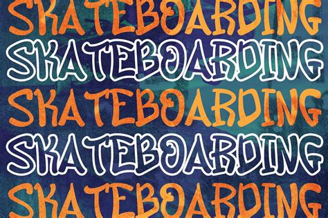 Jump Style Graffiti Display Font Design Cuts