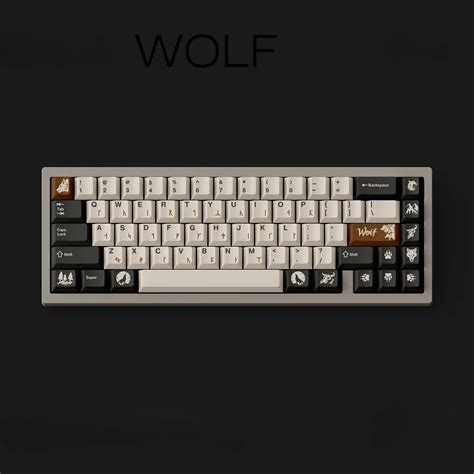 Wolf Keycap Set Pbt Dye Sub Unleash Your Spirit