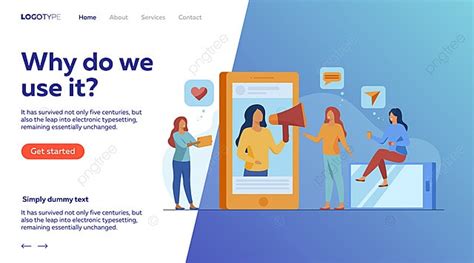 소셜 미디어 벡터 일러스트 레이 션에서 제품 또는 서비스를 홍보하는 블로거 템플릿 Psd 다운로드 디자인 자료 다운로드