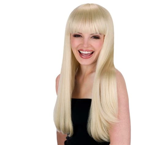 פאה ארוכה עם פוני בלונד