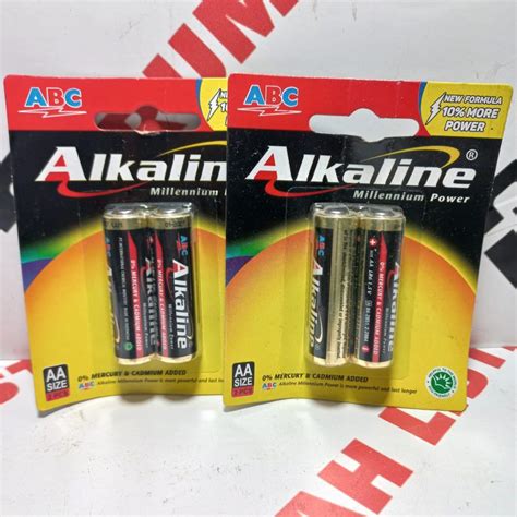 Jual Baterai ABC Alkaline AA AAA 2pcs Shopee Indonesia