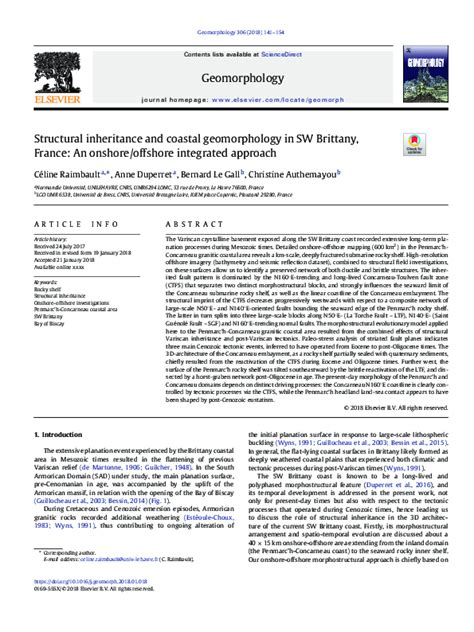 Pdf Structural Inheritance And Coastal Geomorphology In Sw Brittany