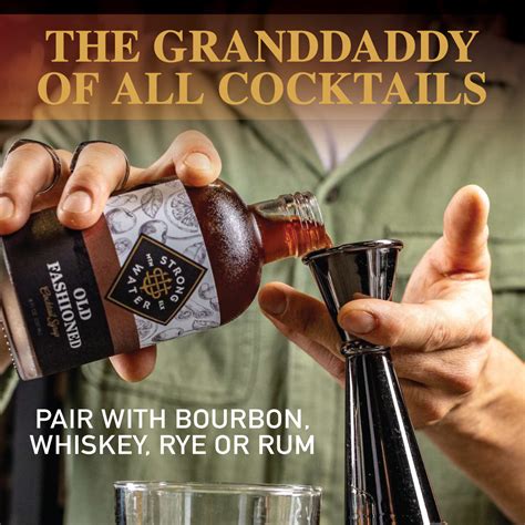 Old Fashioned Cocktail Syrup Old Fashioned Mix Strongwater